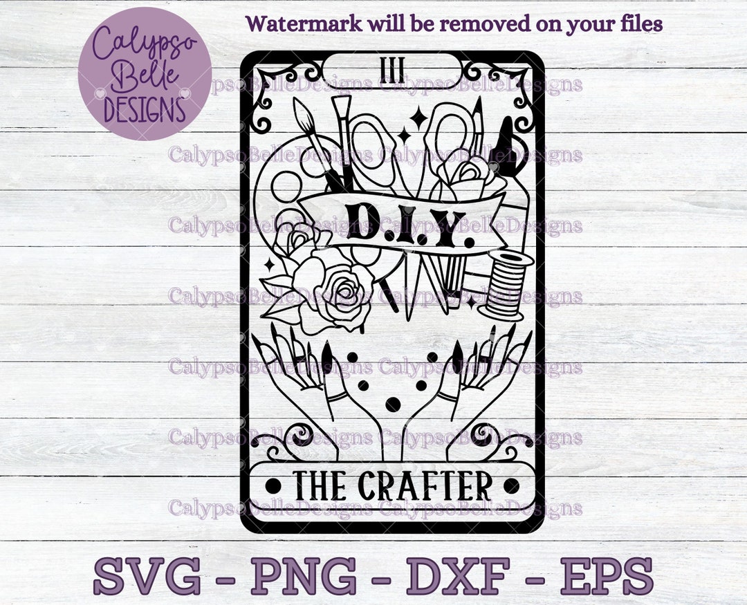The Crafter Tarot Card Svg, Crafter Svg, DIY Svg, Crafting Svg ...