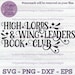 High Lords & Wing Leaders Book Club Svg / Fantasy Book Club ...