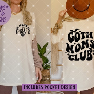 Goth Moms Club Svg / Goth Mom Svg / Goth Svg / Gothic Svg / Skeleton ...