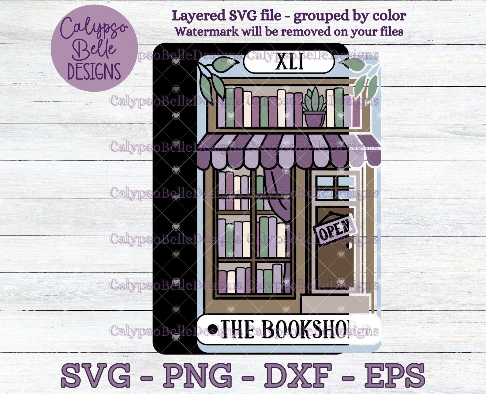 The Bookshop Tarot Card Svg, Bookstore Svg, Book Svg, Reader Tarot Svg ...