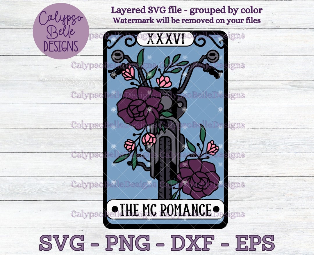 The MC Romance Reader Tarot Card Svg / Dark Romance Svg / Trigger ...