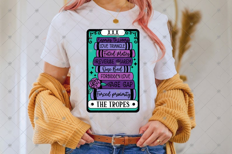 Book Tropes Tarot Card Svg / Romance Smut Book Svg / Enemies - Etsy