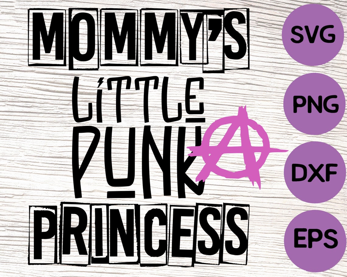 Mommy's Little Punk Princess Svg / Baby Emo Punk SVG / - Etsy