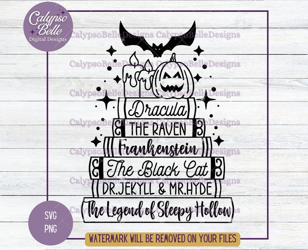 Spooky Book Club SVG: Halloween Horror Books (digital Download) - Etsy