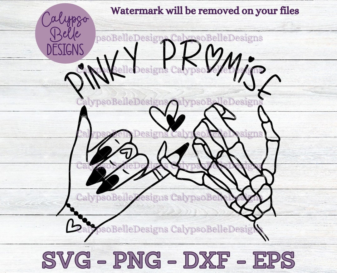 Pinky Promise Svg / Vibing With My Demons / Pinky Svg / Emo Gothic Svg ...