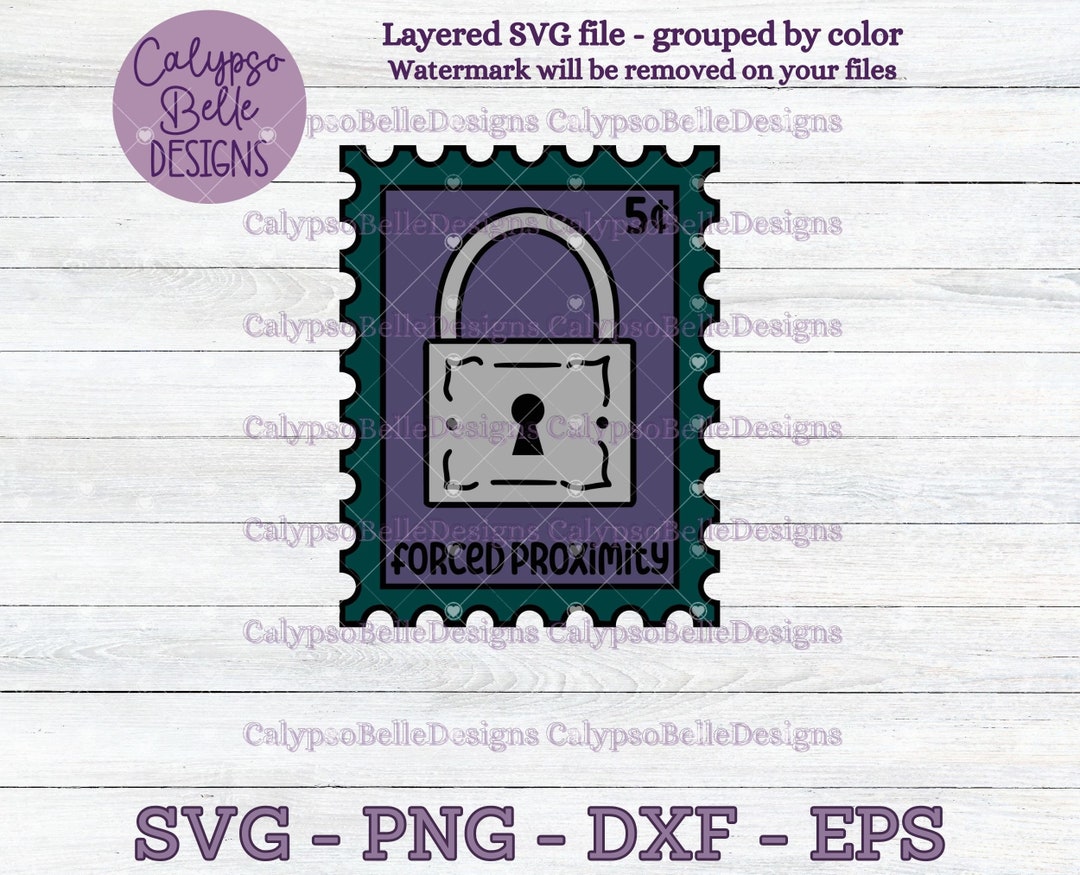 Forced Proximity, Trope, Book Svg, Reading Svg, Bookish Trope Stamps ...