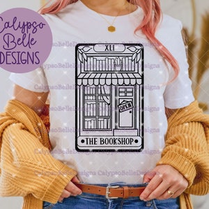 The Bookshop Tarot Card Svg, Bookstore Svg, Book Svg, Reader Tarot Svg ...