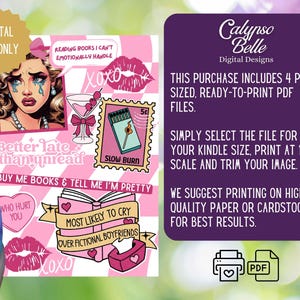 Kindle Insert for Clear Case, Kindle Skin Paperwhite Case, Printable ...