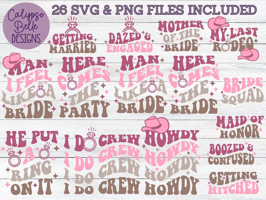 Retro Bride Svg / Bachelorette Party / Bridal Shower Svg / Bride Squad ...