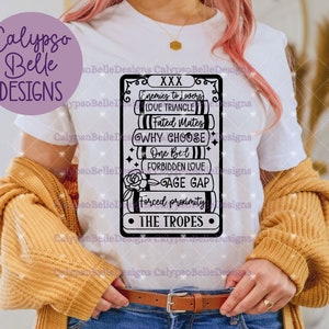 Book Tropes Tarot Card Svg, Romance Smut Book Svg, Enemies to Lovers ...