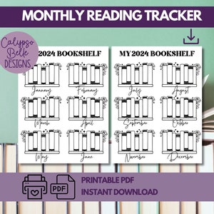 Reading Log Printable, Instant Download Printable Tracker, Reading Log ...