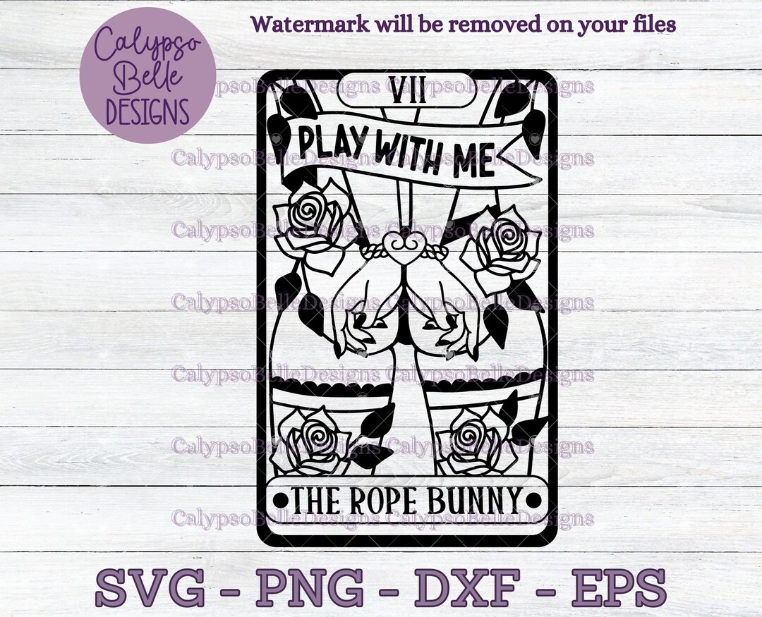 The Rope Bunny Tarot Card Svg, Spank Me Svg, STFUATTDLAGG Svg, Good ...