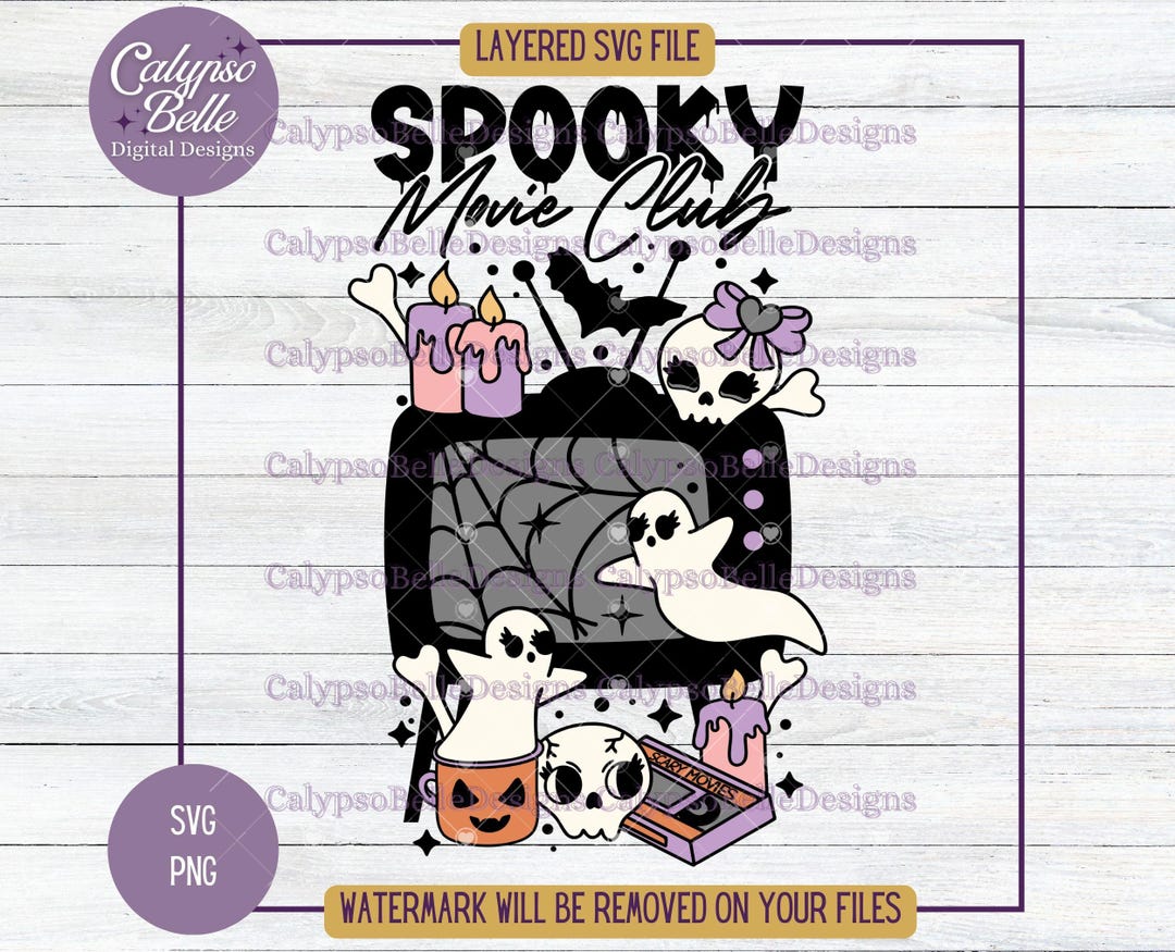 Spooky Movie Club Svg, Halloween Horror Svg, Horror Movie Svg, Spooky ...