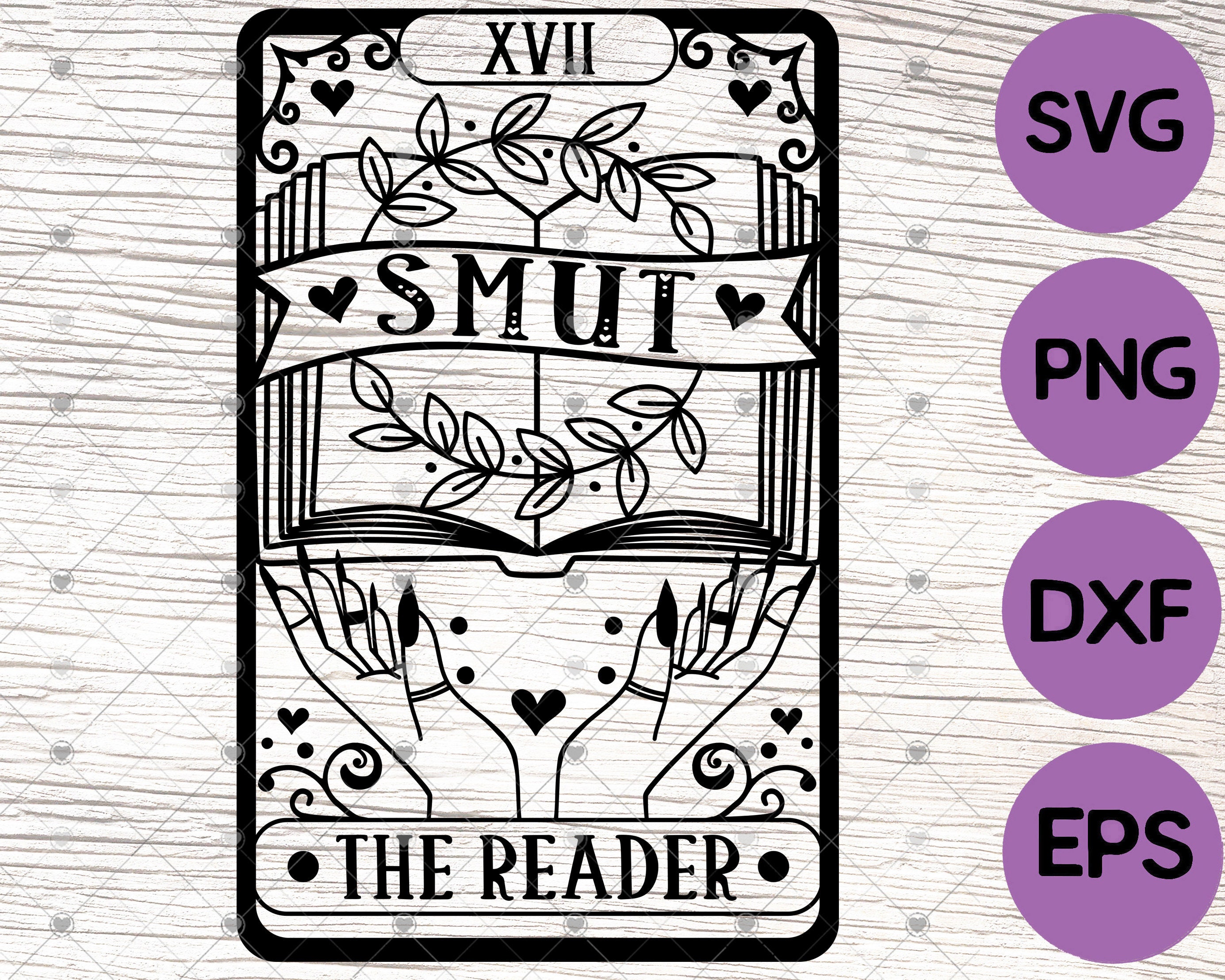 Smut Reader Tarot Card Svg / Romance Smut Book Svg / Enemies - Etsy ...
