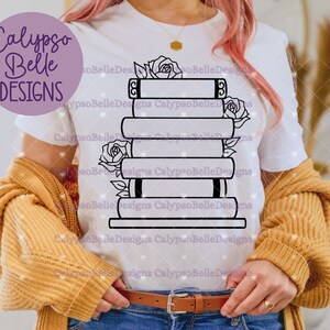 Blank Book Stack Svg, Romance Smut Book Svg, Book Stack Svg, Romance ...