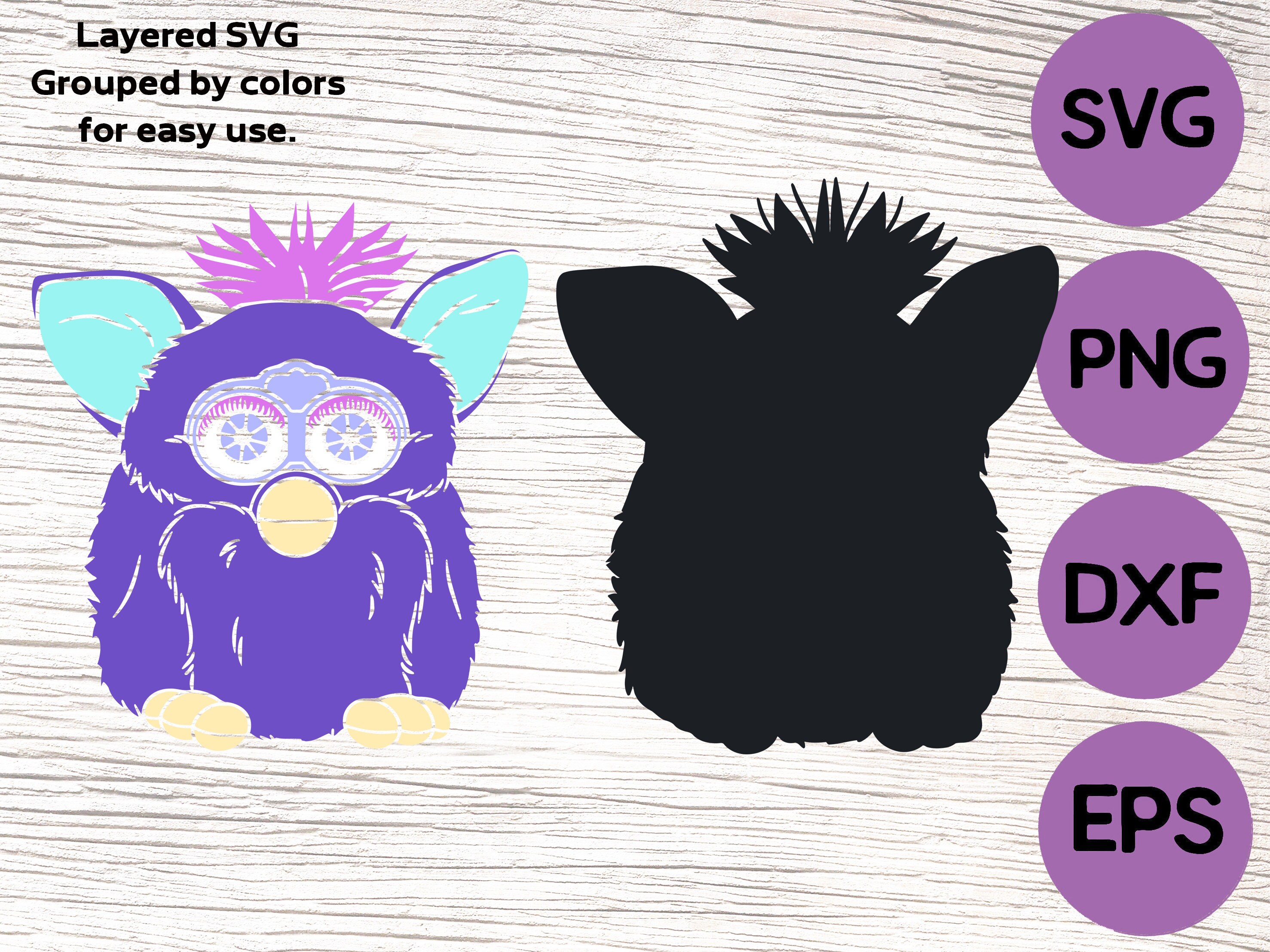 Furby Svg / Pastel 90s Cartoon Gift / Retro Furby Layered / - Etsy ...