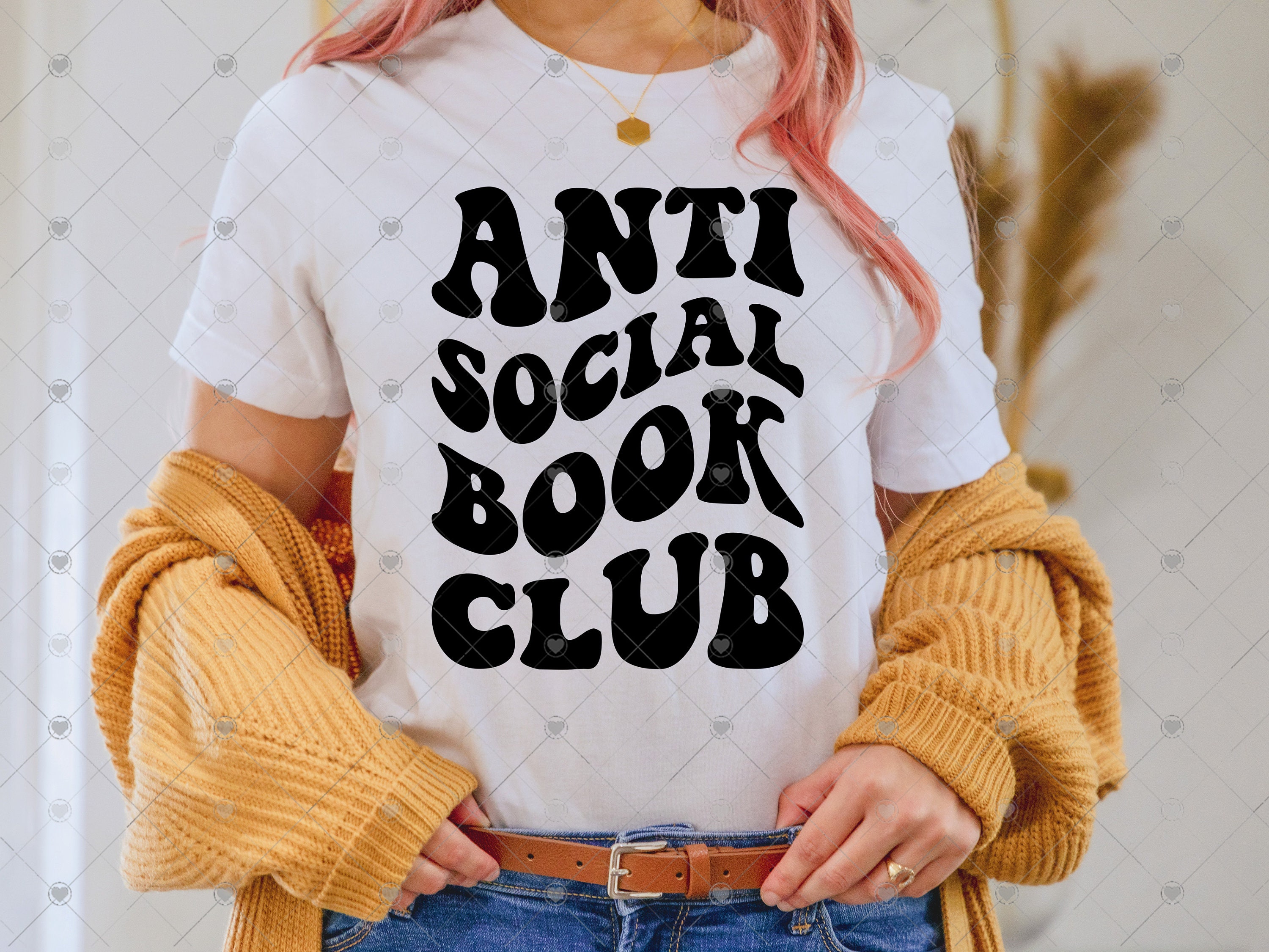 Anti Social Book Club Svg / Reader Svg / Bookish Svg / Book - Etsy ...