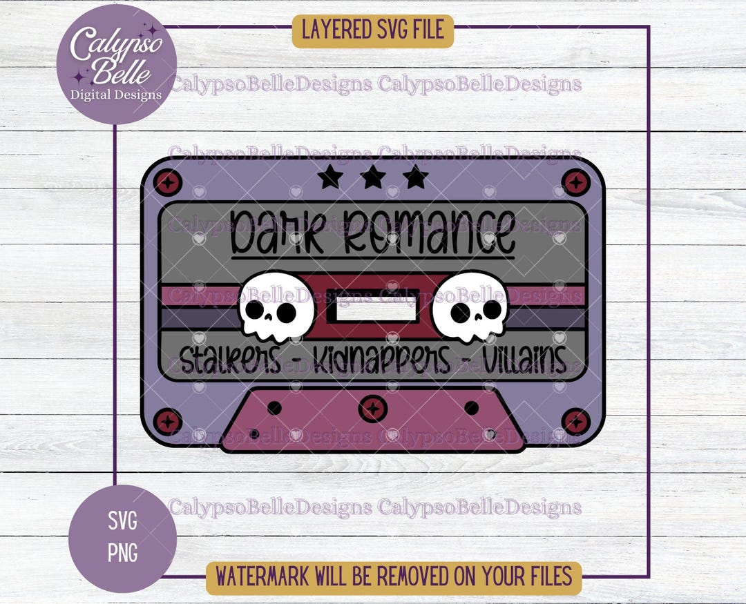 Smut Svg, Dark Romance Svg, Trigger Warnings Svg, Book Svg, Reader, Smut Reader, Mixtape Book ...