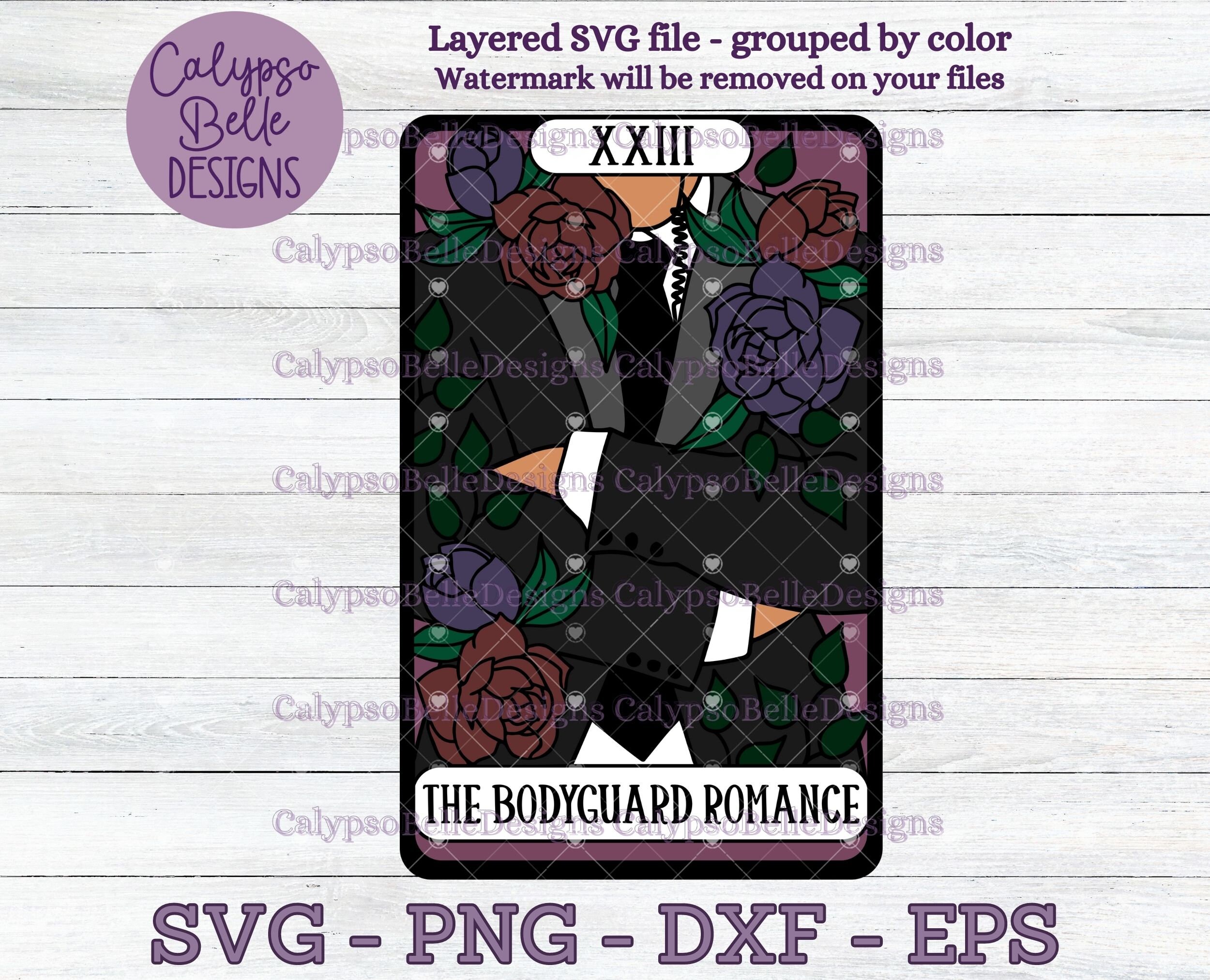 The Bodyguard Romance Tarot Card Svg / Romance Reader Svg / Reader ...