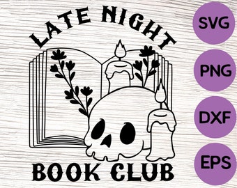 Spooky Book Club Svg - Etsy