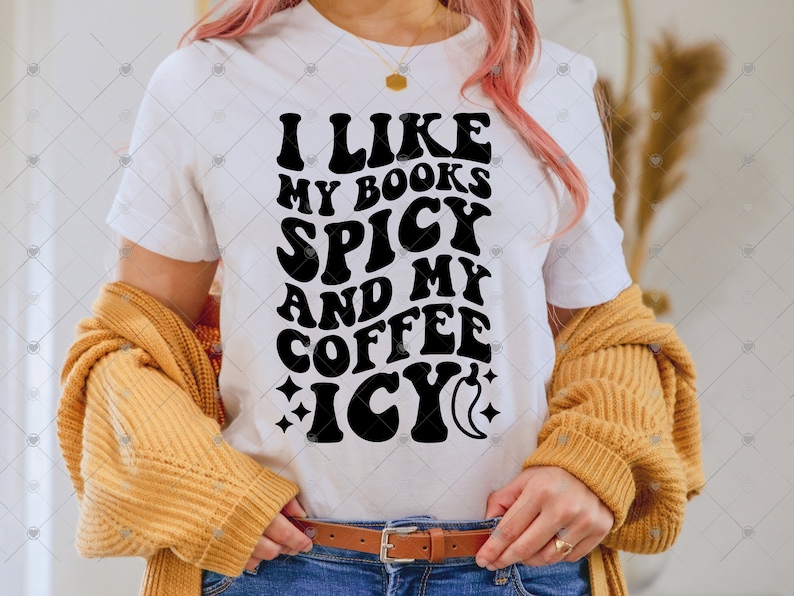 I Like My Books Spicy and My Coffee Icy Svg / Romance Smut - Etsy