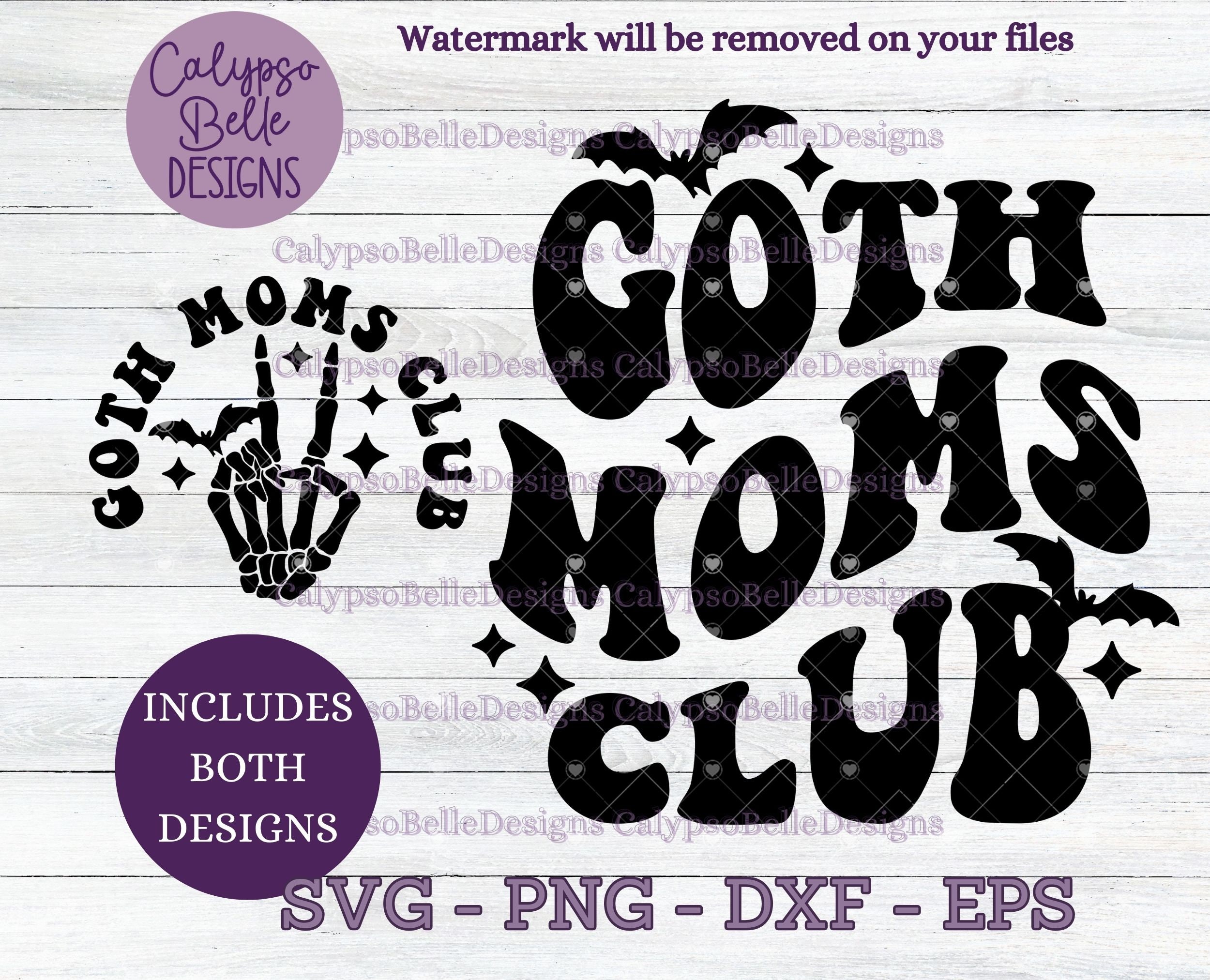 Goth Moms Club Svg / Goth Mom Svg / Goth Svg / Gothic Svg / Skeleton ...