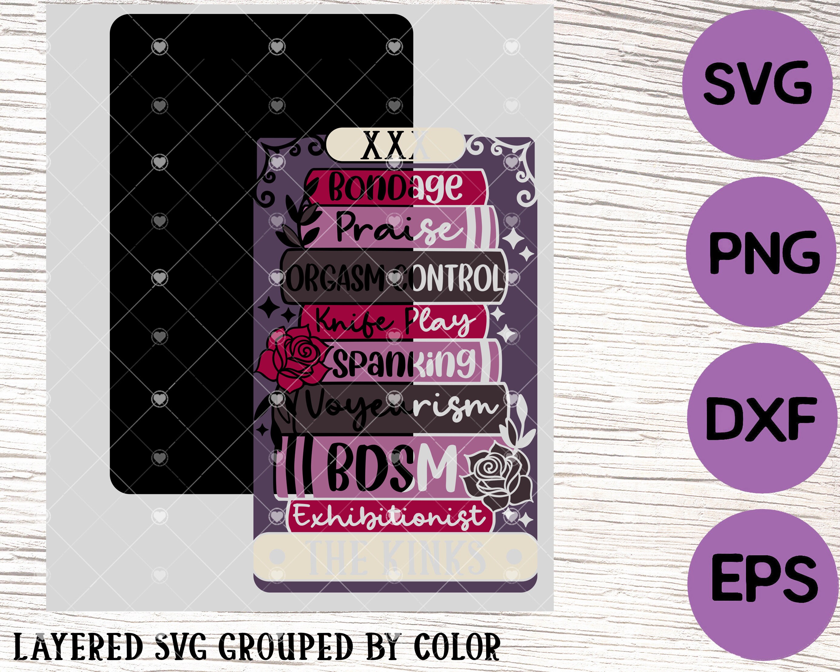 Kinky Book Tarot Card Svg / Romance Smut Book / Kinks Svg / - Etsy UK