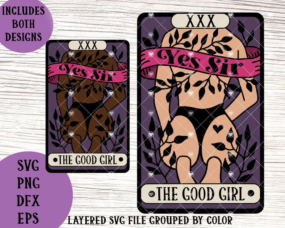 Yes Sir Svg / the Good Girl Tarot Card Svg / STFUATTDLAGG Svg - Etsy Singapore