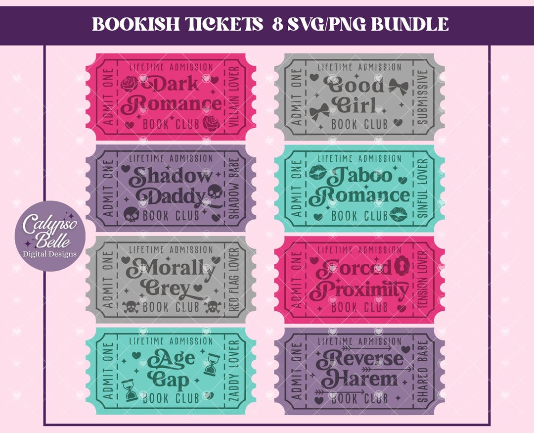 Book SVG Bundle, Book Tropes, Spicy Book PNG, Dark Romance Bundle ...