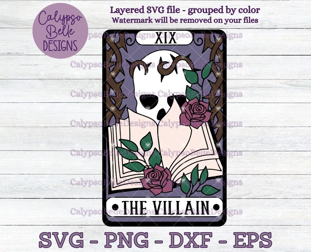 The Villain Tarot Svg / Smut Reader Tarot Card Svg / Romance Smut Book ...