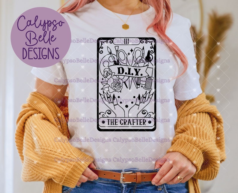 The Crafter Tarot Card Svg, Crafter Svg, DIY Svg, Crafting Svg ...