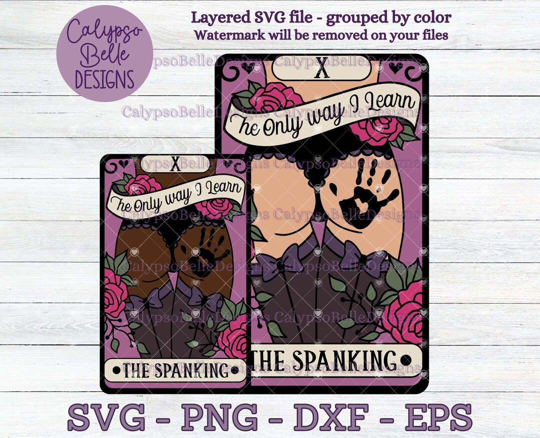 The Spanking Svg / Spank Me Tarot Card Svg / STFUATTDLAGG Svg / Good ...