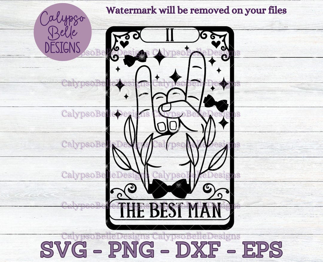 The Best Man Tarot Card Svg, Groom Svg, Bachelor Party Svg, Best Man ...