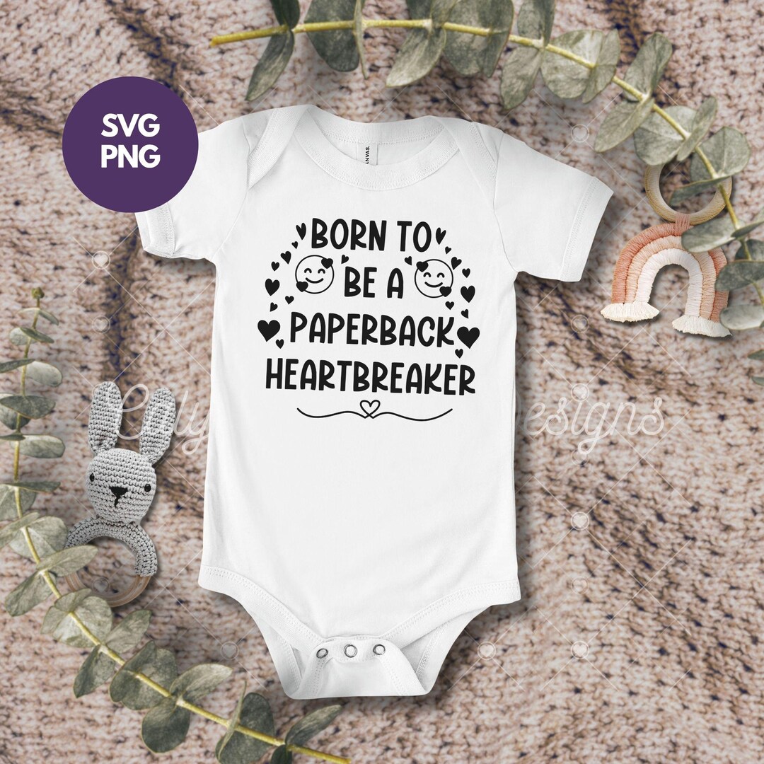 Bookish Baby SVG, Bookworm Cute Baby PNG, Paperback Heartbreaker ...