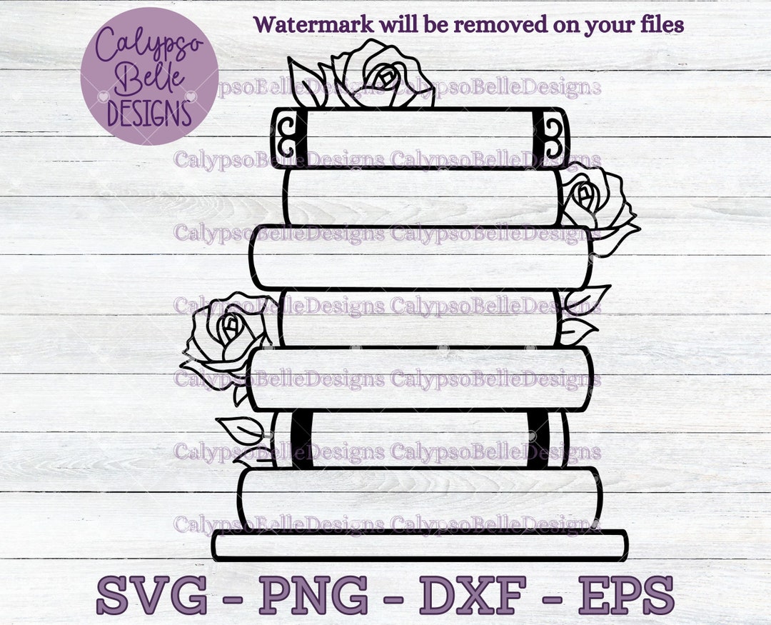 Blank Book Stack Svg, Romance Smut Book Svg, Book Stack Svg, Romance ...
