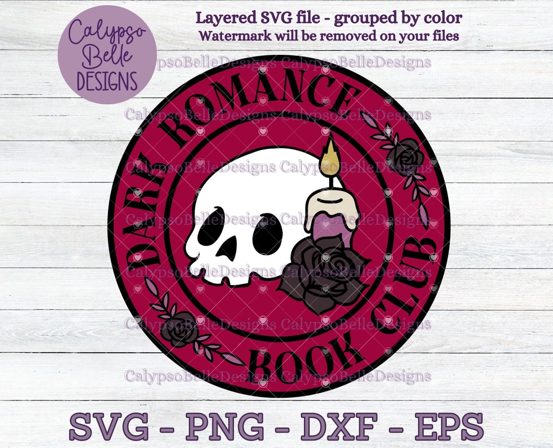 Dark Romance Book Club Svg / Trigger Warning Svg / Librarian Svg ...