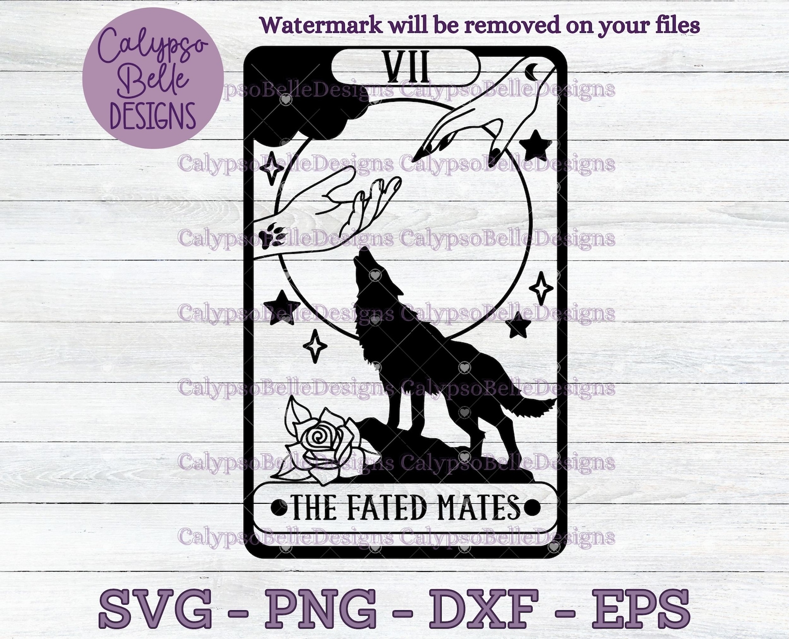 The Fated Mates Tarot Card Svg / Romance Book Tropes Svg / Shifter Svg ...