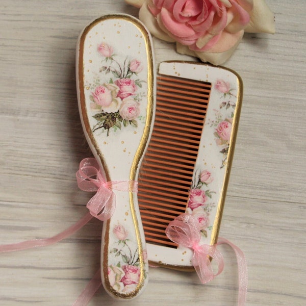 Comb and Brush Set - Etsy