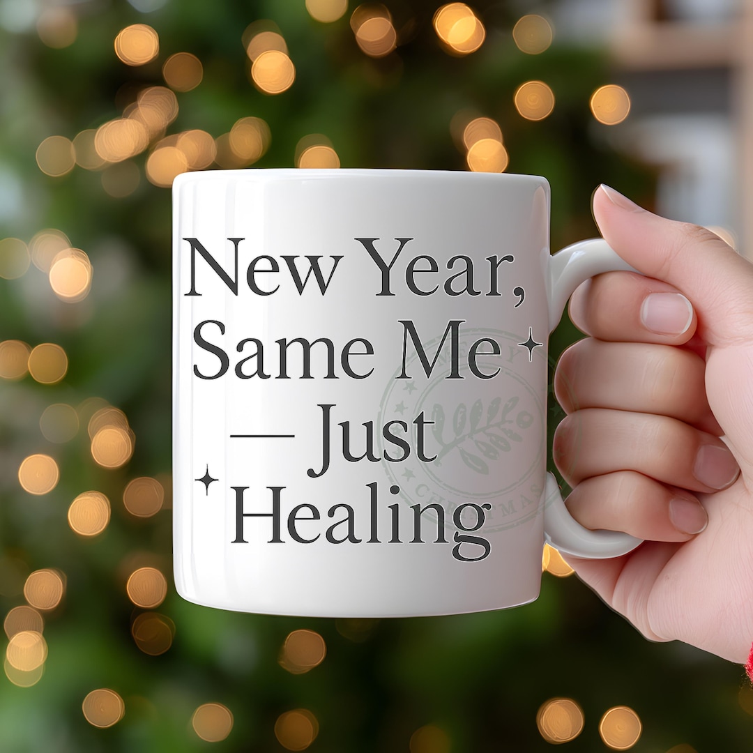 New Year Same Me Healing Quote PNG – Minimalist Typography (digital ...