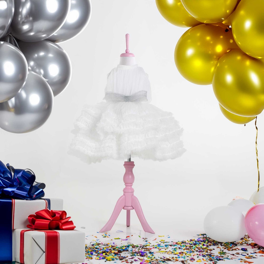 Queen White Birthday Girl Dress, Elegance Birthday Dress, Girl Dress ...