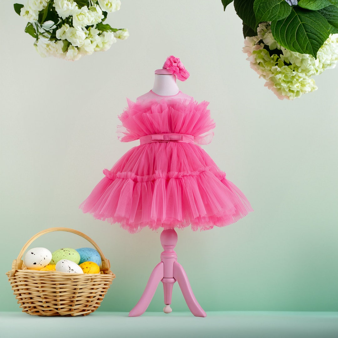 Easter Tulle Dress for Girl - First Easter Outfit for Baby or Toddler ...