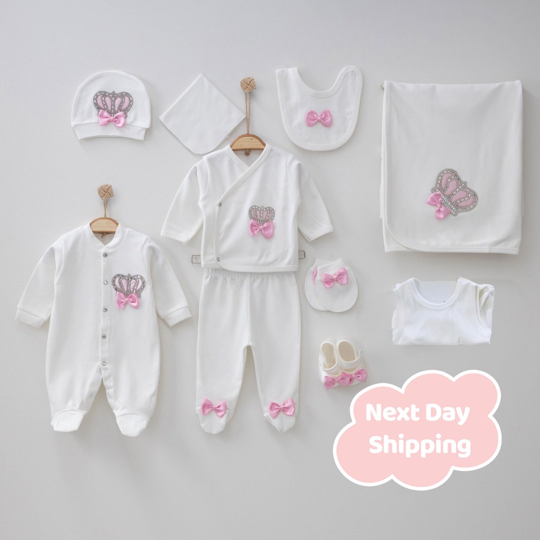 Princess Baby Hospital Outfit, Newborn Girl Coming Home Outfit, Baby ...
