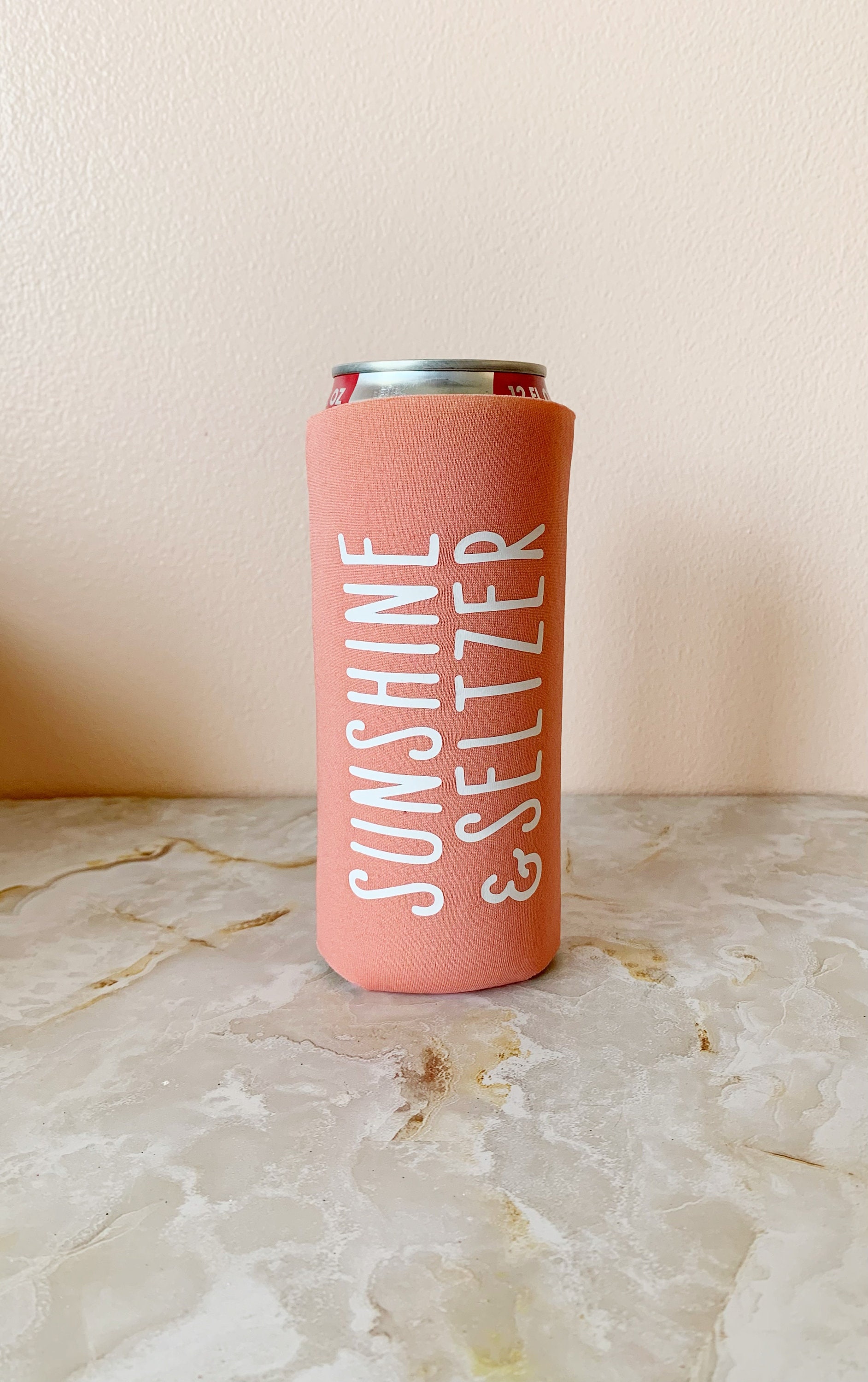 Sunshine & Seltzer Slim Can Cooler// Tall Can Cooler// Summer Can ...