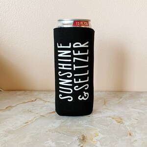 Sunshine & Seltzer Slim Can Cooler// Tall Can Cooler// Summer Can ...