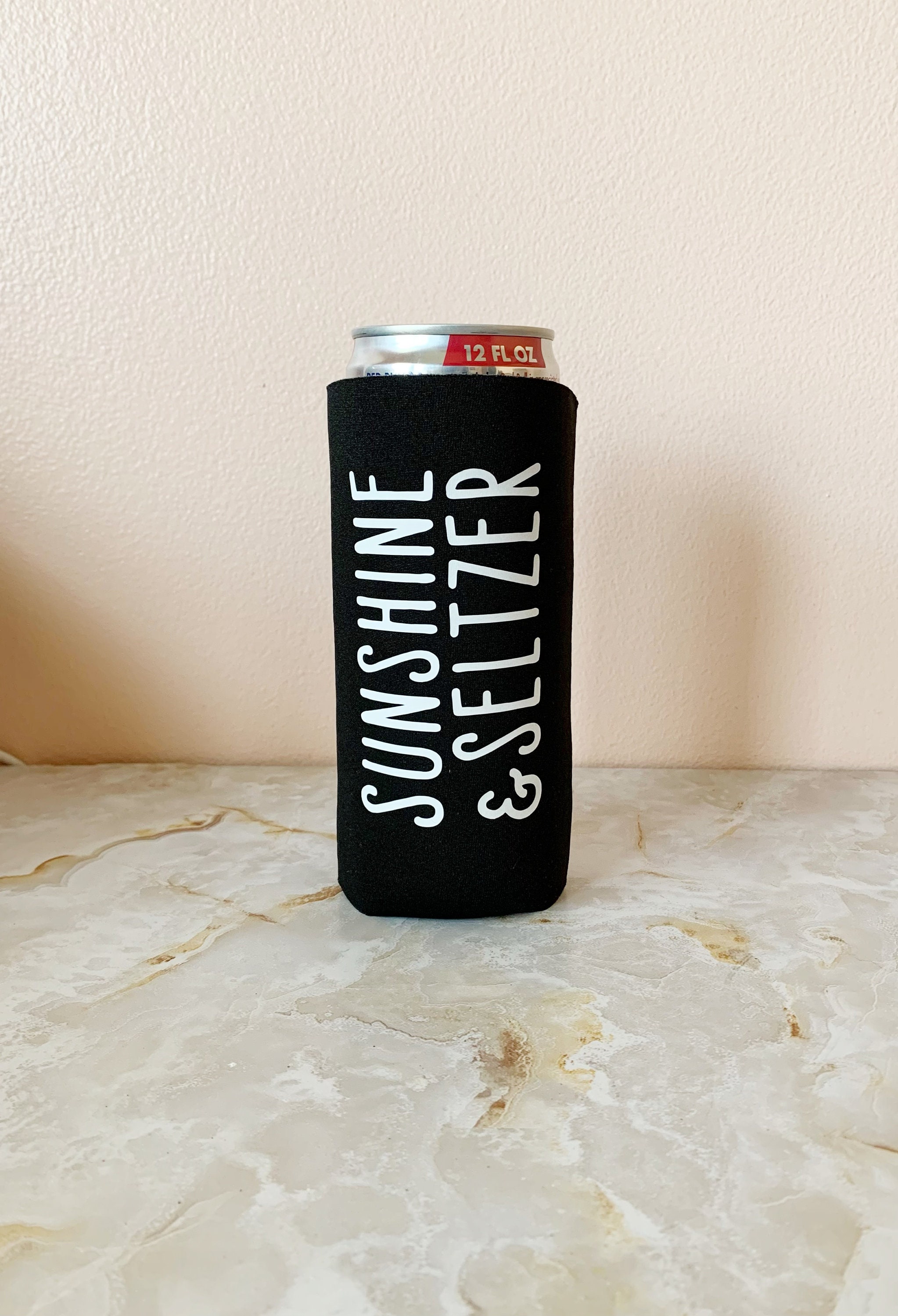 Sunshine & Seltzer Slim Can Cooler// Tall Can Cooler// Summer Can ...