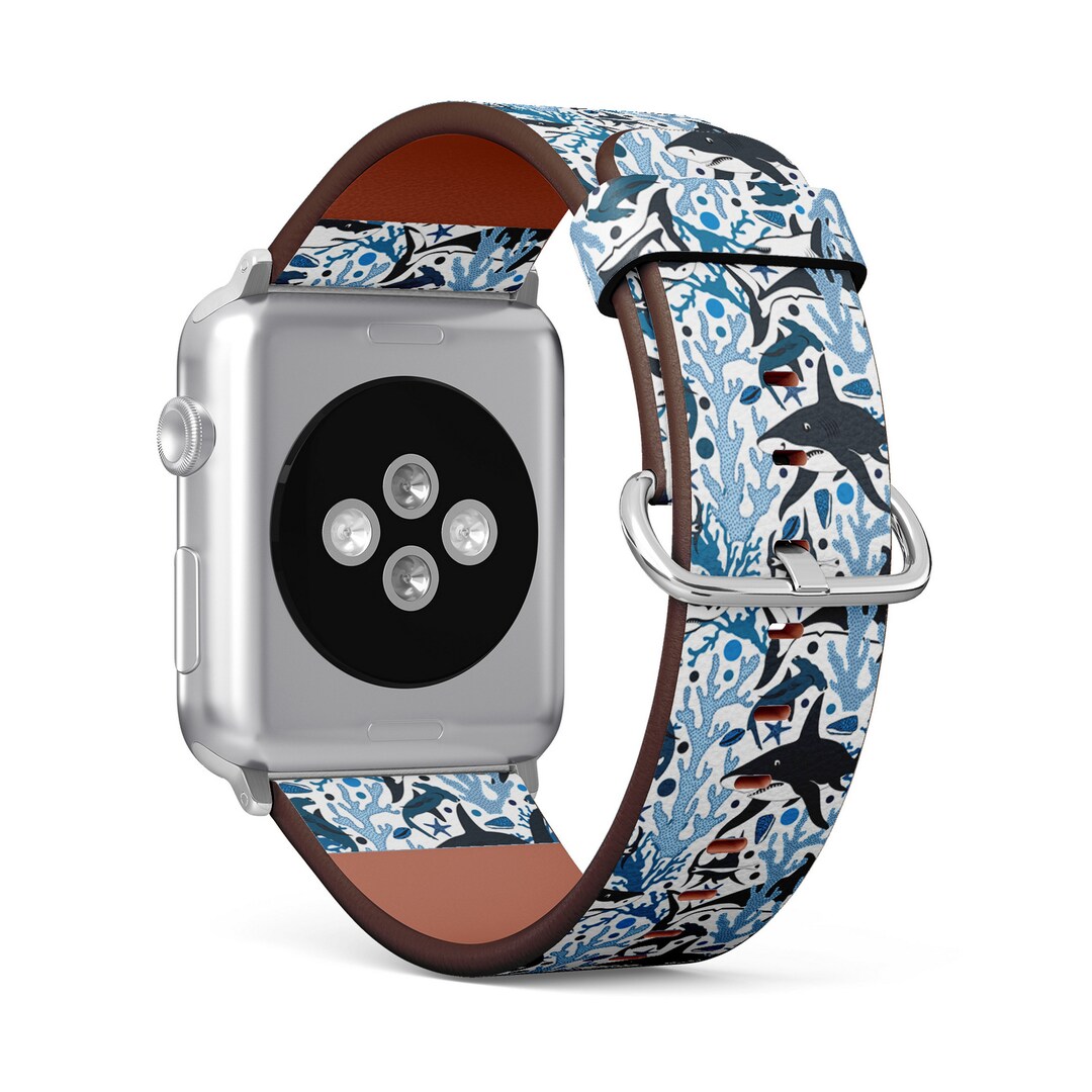 Shark Shell Star Fish Print, Apple Watch Band (38mm / 40mm / 41mm ...