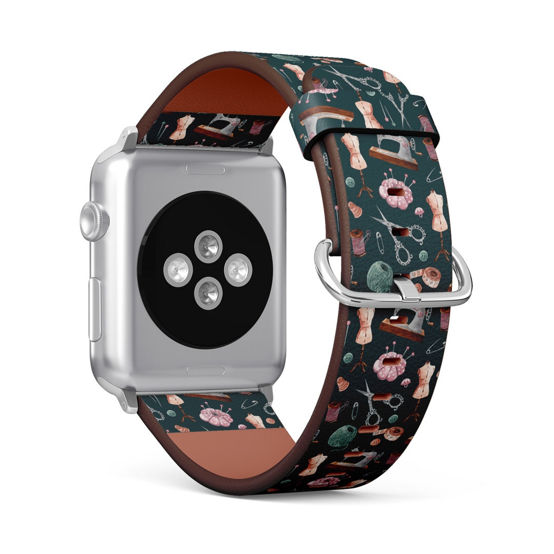 Sewing Theme Scissors Print, Apple Watch Band (38mm / 40mm / 41mm ...