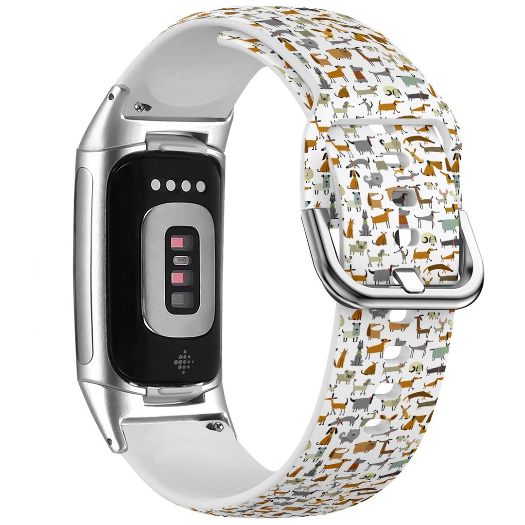 Cute Mix Dog Breed Watch Band for Fitbit Versa 1/2/3 4, Fitbit Sense 1 ...