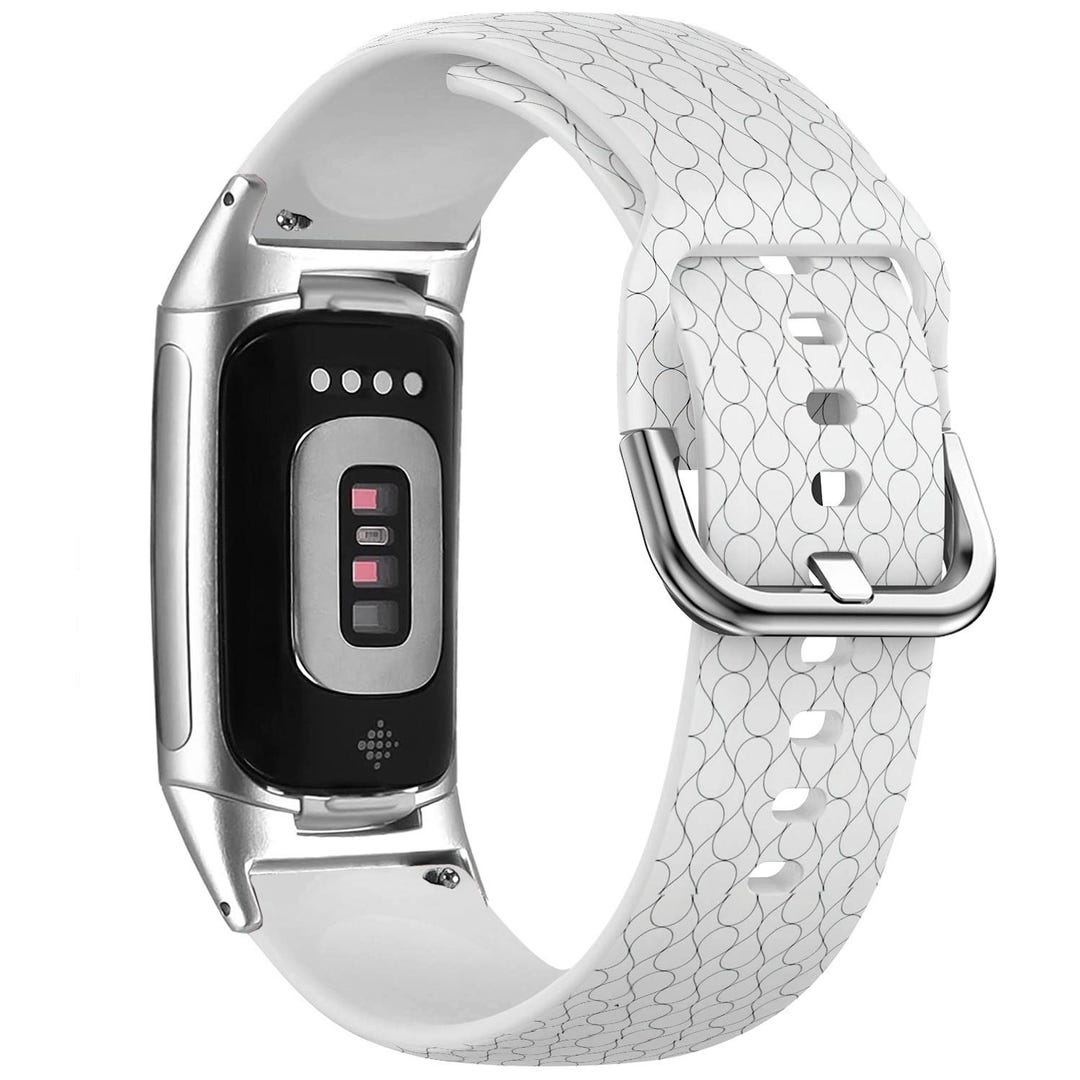 Tear Drop Outline Pattern Watch Band for Fitbit Versa 1/2/3/4, Fitbit ...