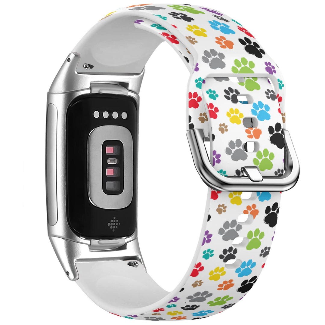 Colorful Animal Paw Watch Band for Fitbit Versa 1/2/3 4, Fitbit Sense 1 ...